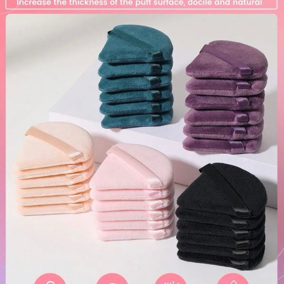 Makeup | 3 Pack Multicolor Triangle Puff Set | Poshmark